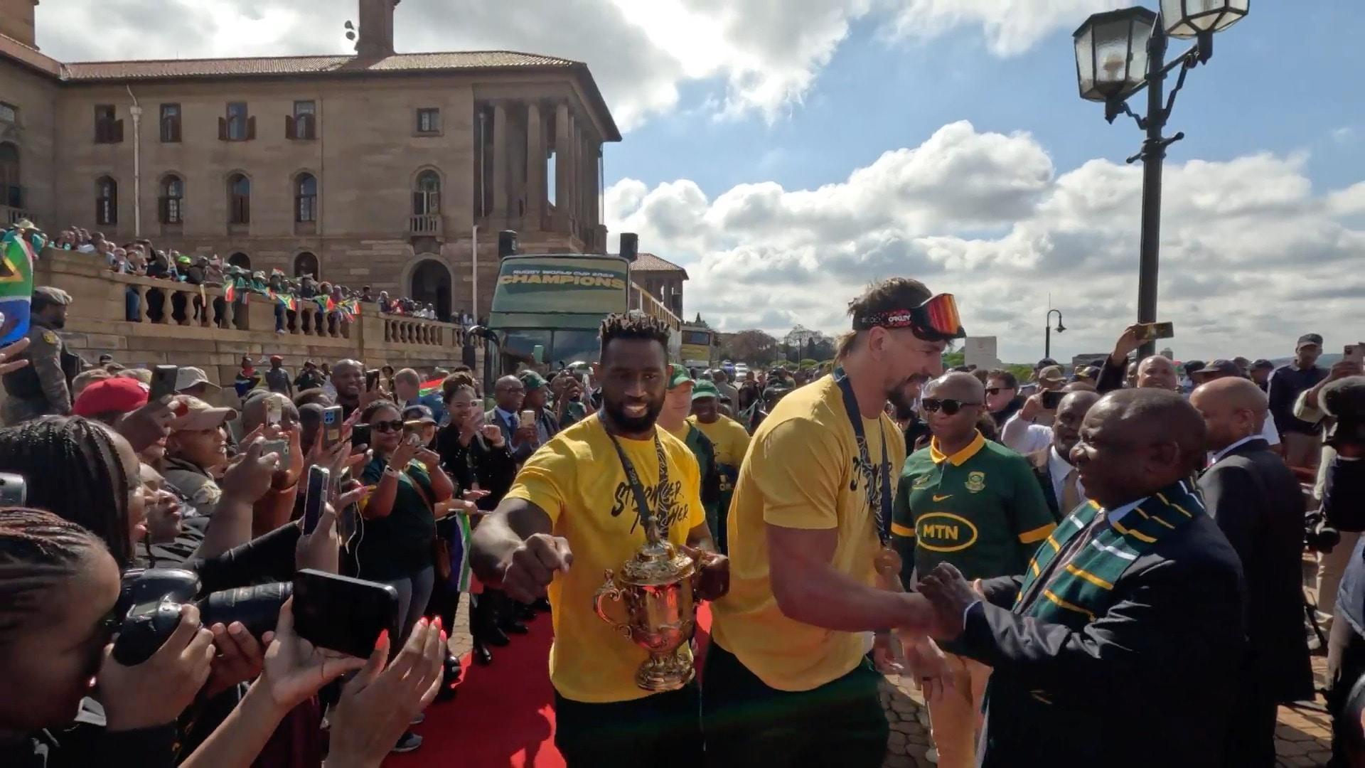 'I am proud of them' - Thousands turn out in green and gold as ...