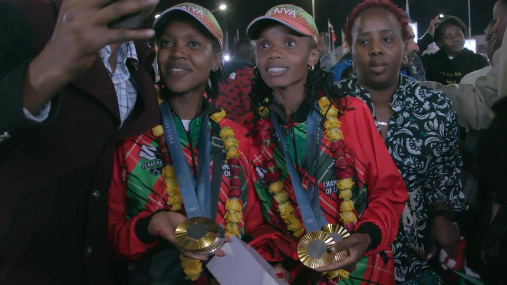 'Best in Africa' - Locals meet Kenyan Olympic medallists with songs and ...