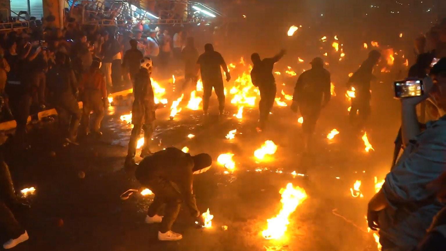 Fight fire with fire! Hundreds commemorate volcanic eruption at 102nd edition of 'Las Bolas de ...