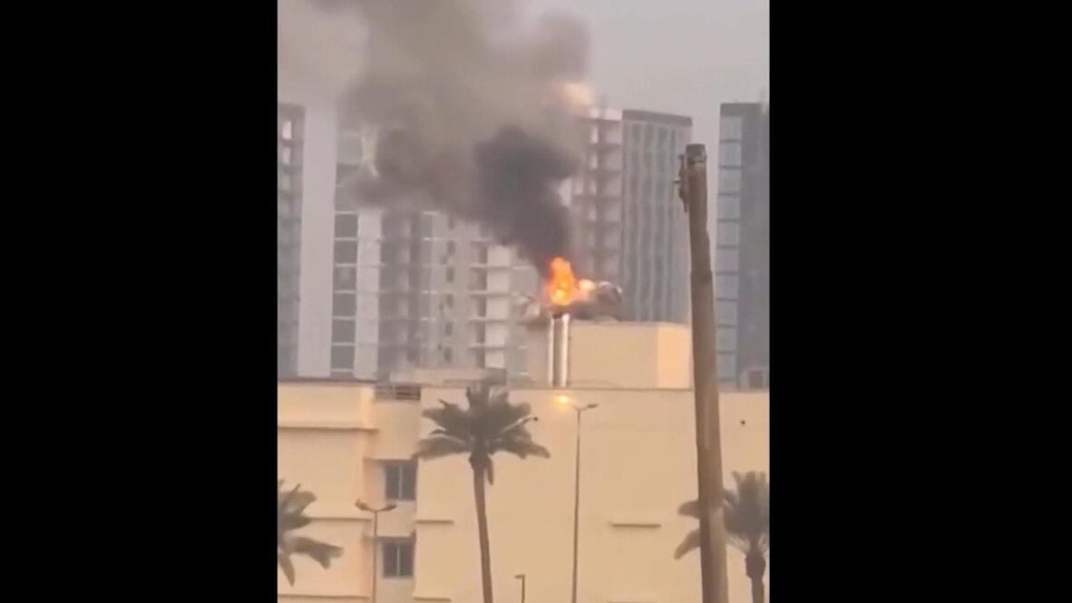 Embassy under fire - Flames and thick smoke rise from rooftop after ...