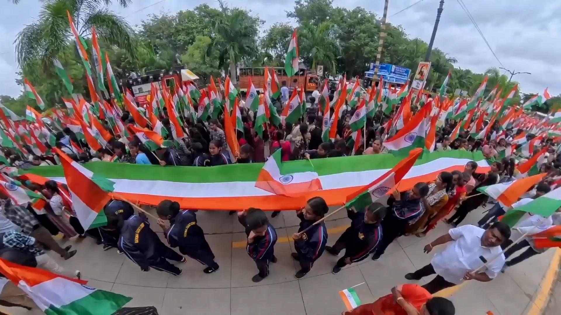 'We stand united' - Thousands marching with national flags celebrating ...
