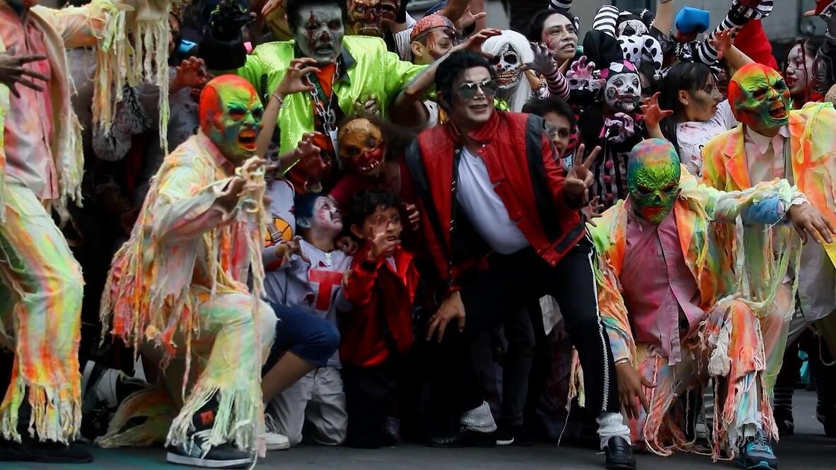 Jaw-dropping! Zombies flood Mexico City streets for annual 'Thriller ...