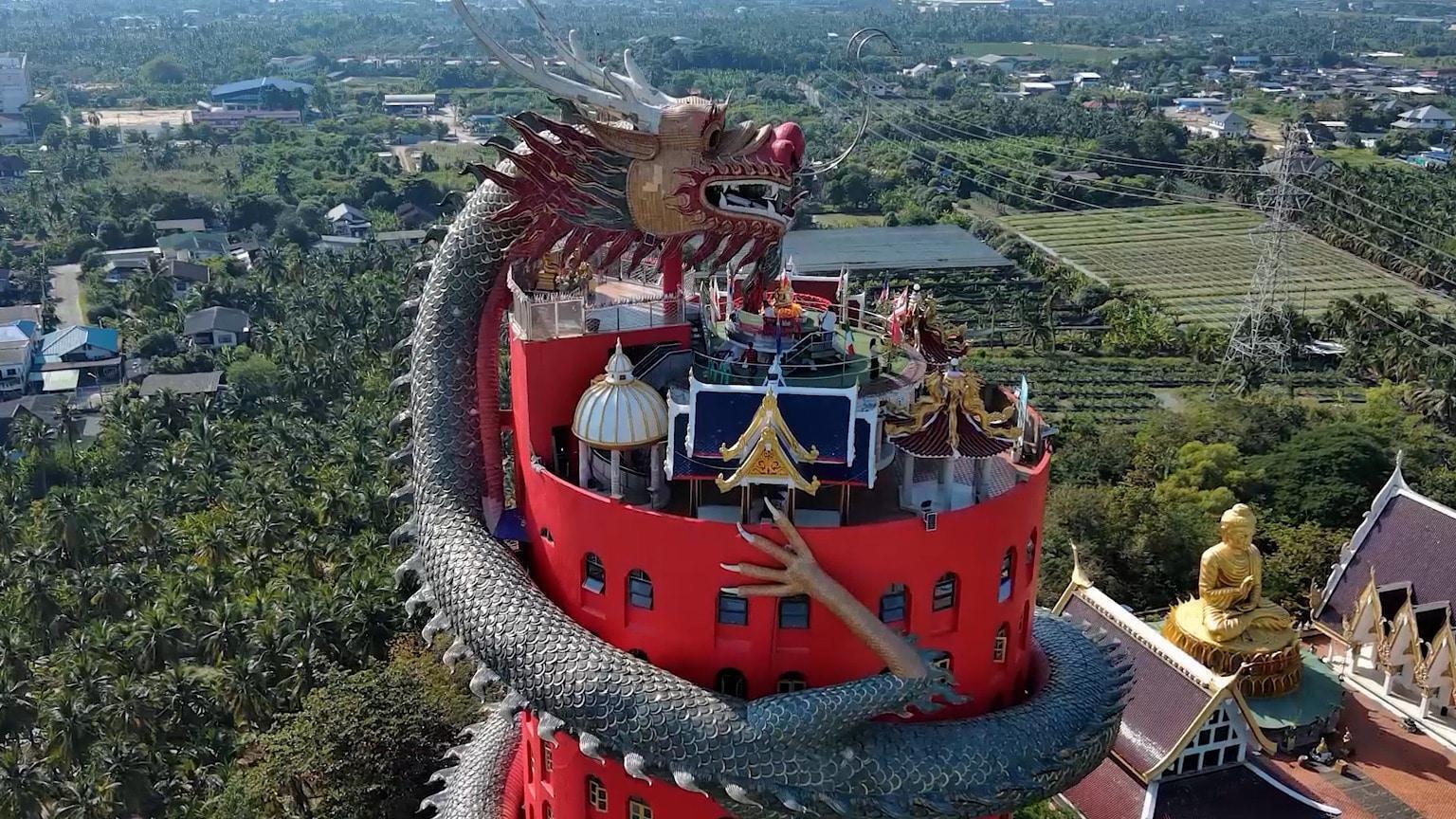 Den of zen - Thailand's spiralling Wat Sam Phran 'Dragon Temple' wows ...