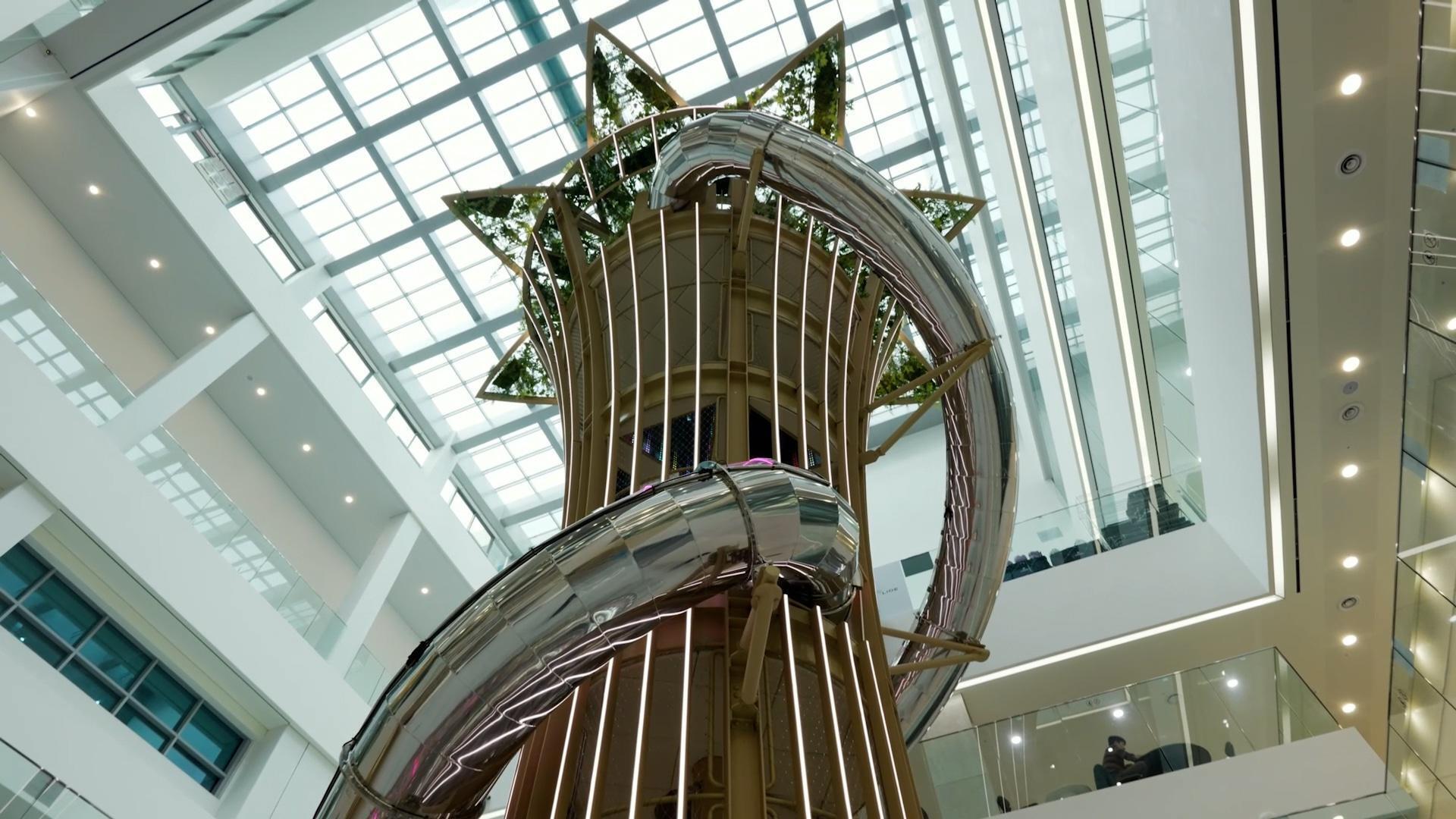 Ride the slide – Giant tube installed at Seoul office building to ease ...