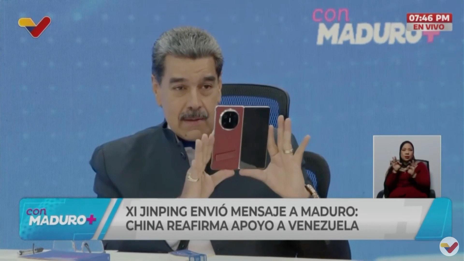 Xi gave me this Huawei phone, it's un-interceptable! - Maduro praises ...