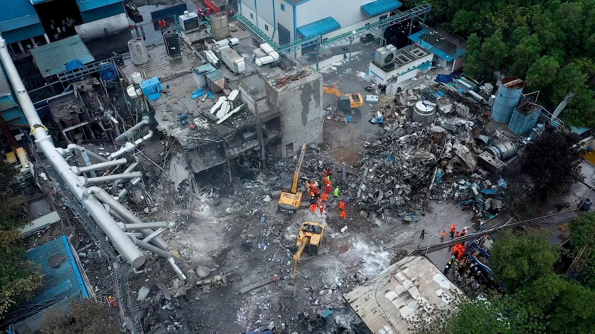 Pharma factory blast - Crews search for survivors after explosion kills ...