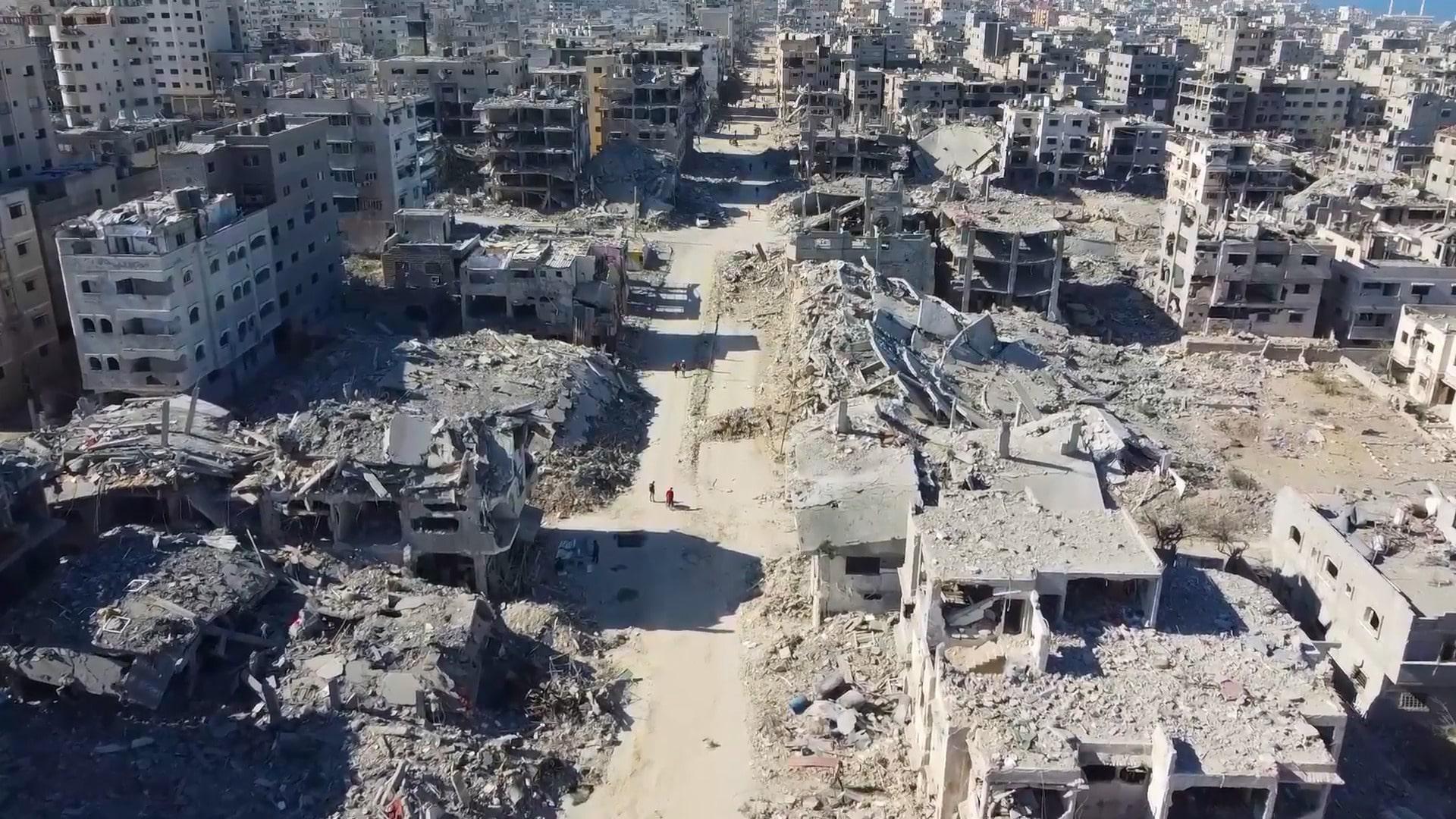 Ground zero in Gaza City - Drone reveals devastation following peace ...