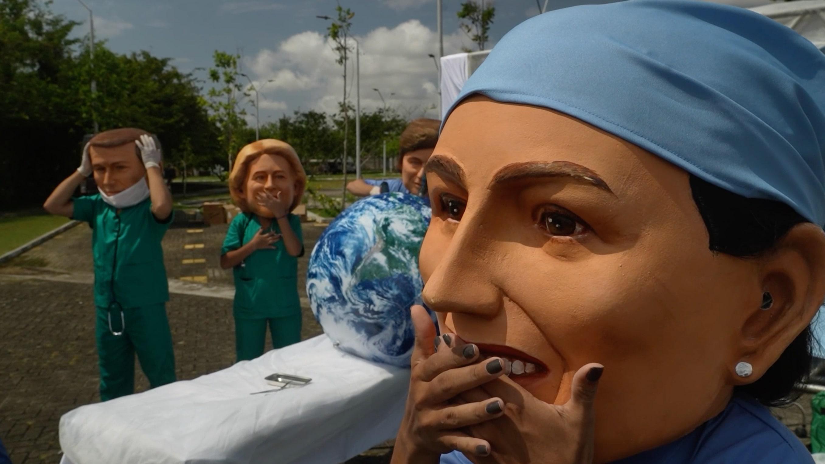 Huge heads, high stakes - Oxfam's giant-headed world leaders put planet ...