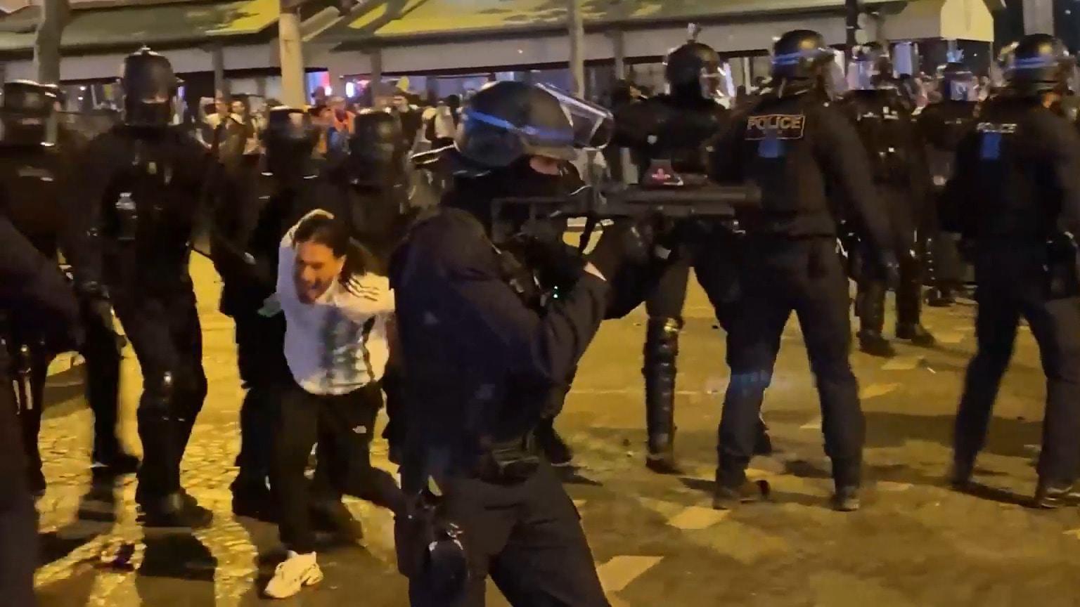 Oh no, Champs Elysees! Paris descends into riots as PSG fans celebrate ...