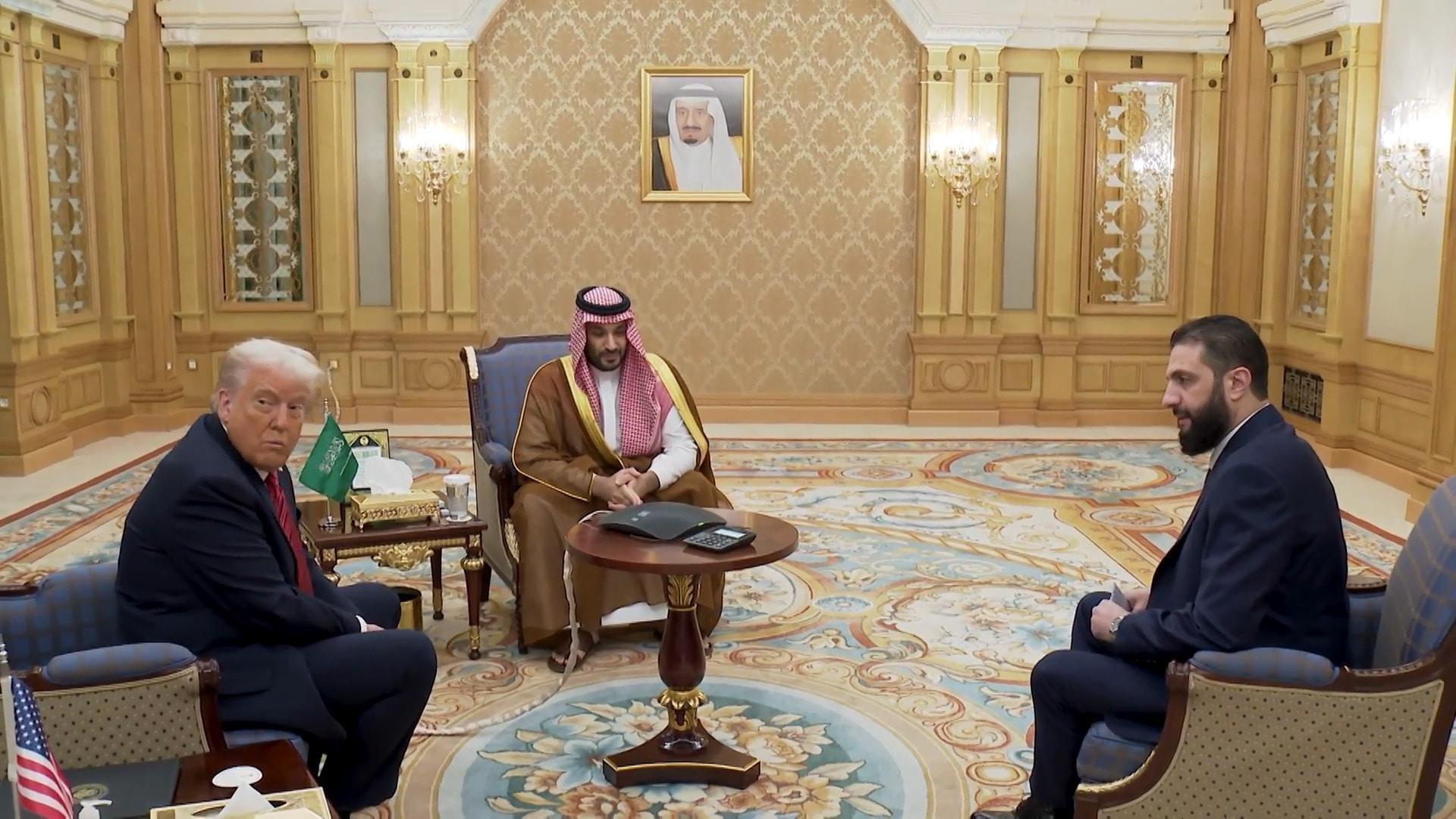 Syria's al-Sharaa talks with Trump, Saudi Crown Prince in Riyadh ...
