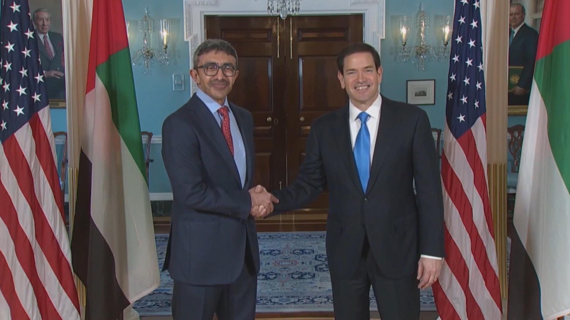 Rubio discusses bilateral relations with UAE FM Sheikh Abdullah bin ...