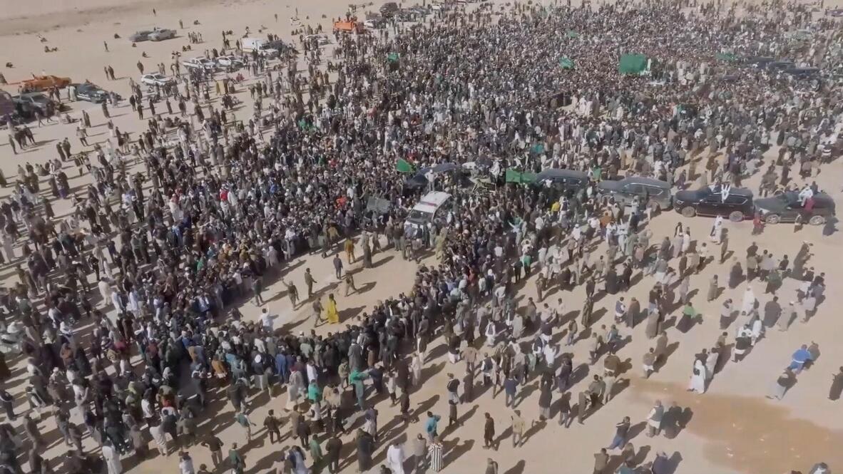 Sea of mourners - Drone footage reveals massive turnout at Saif al ...