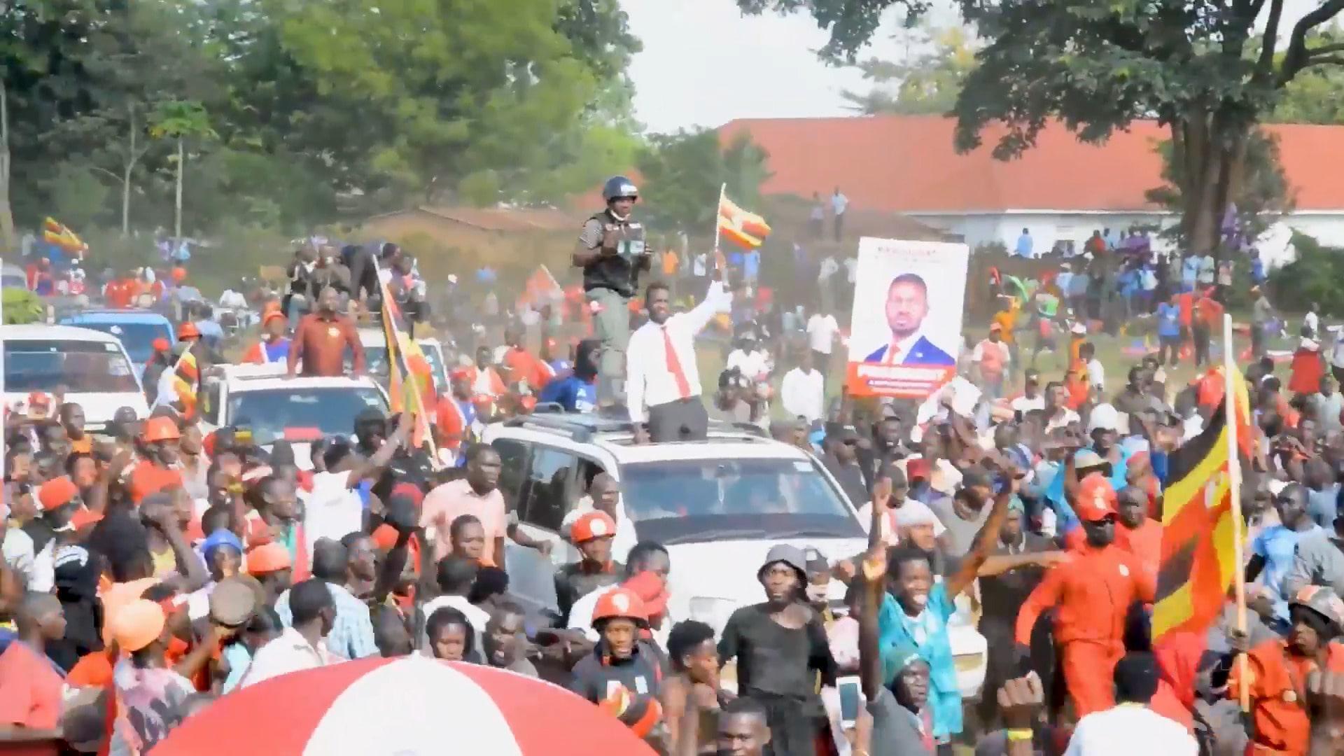 Popstar for pres?! - Singer turned opposition leader Bobi Wine greeted ...