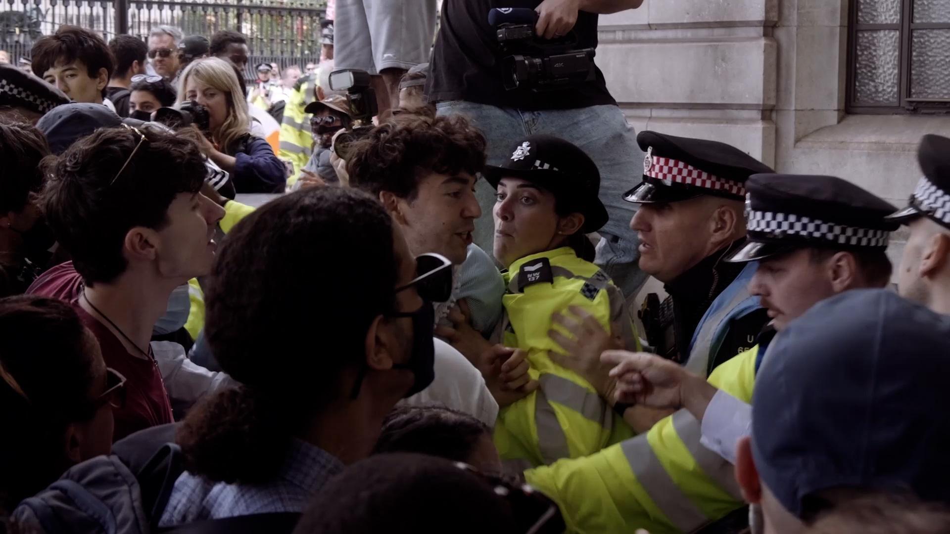 'The law has gone mad' - Clashes erupt in London as protesters rally ...