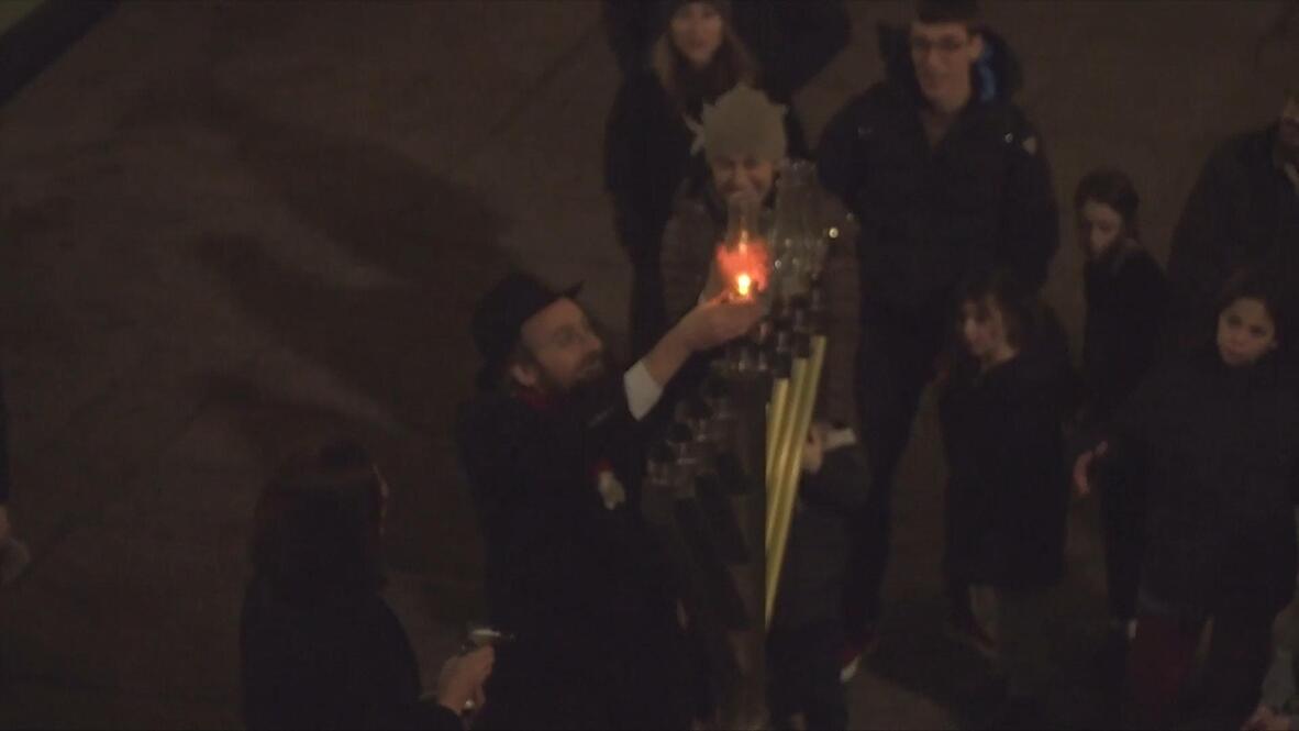 London menorah lighting - Jewish community observe solemn ceremony in ...