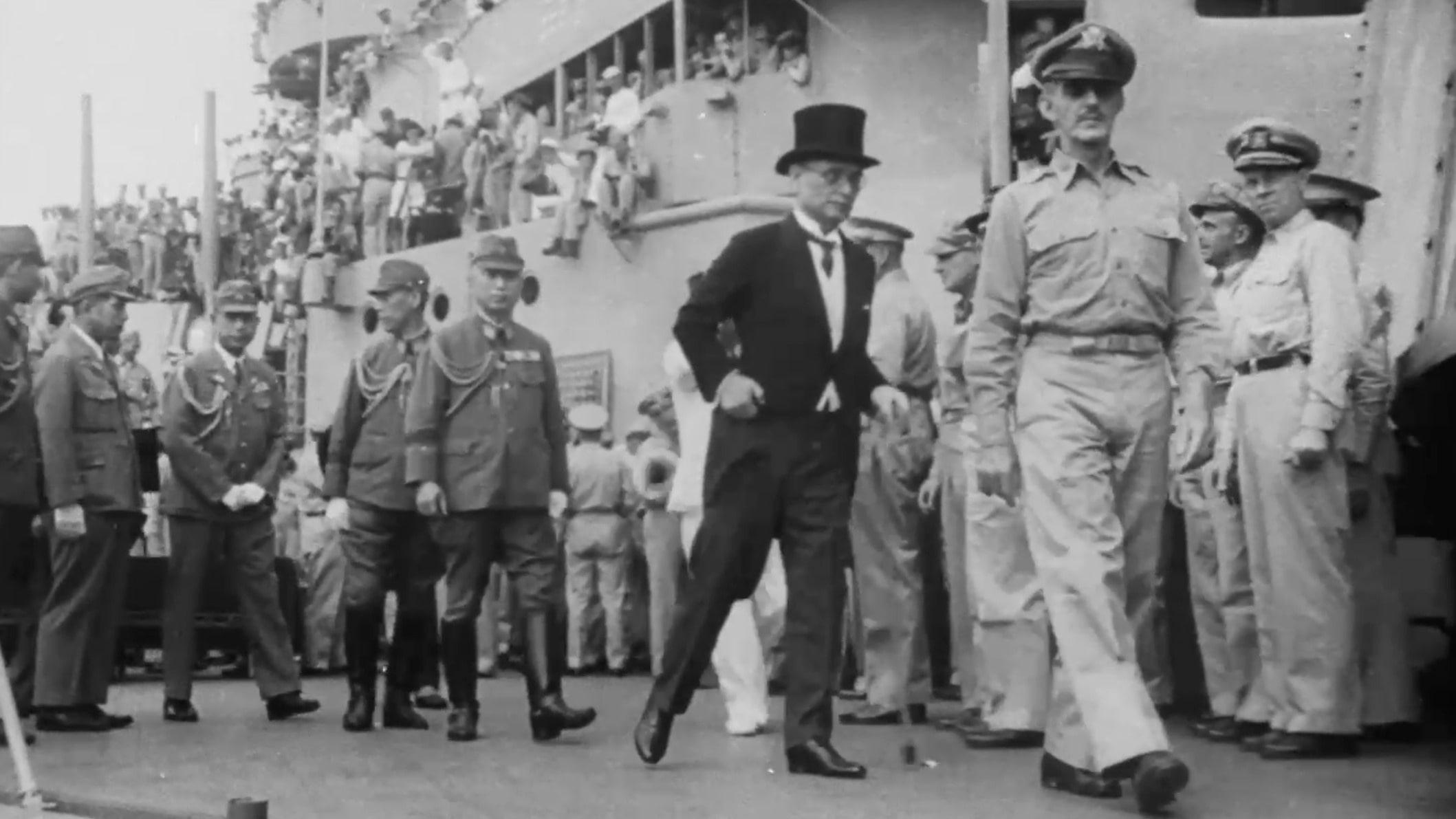 Watch Empire of Japan signing Instrument of Surrender to end WW2 ...