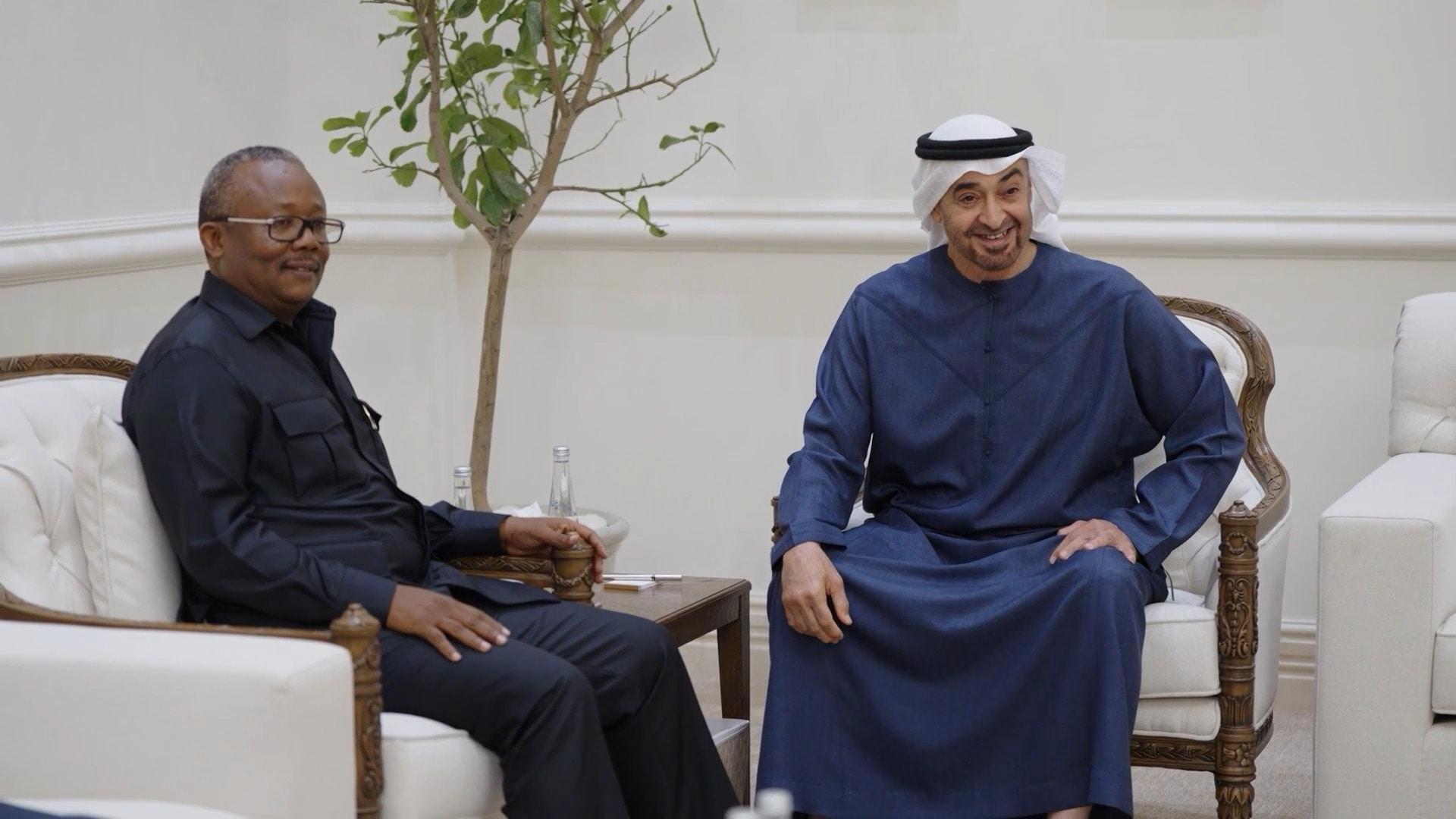 UAE's Mohamed bin Zayed receives president of Guinea-Bissau in Abu ...