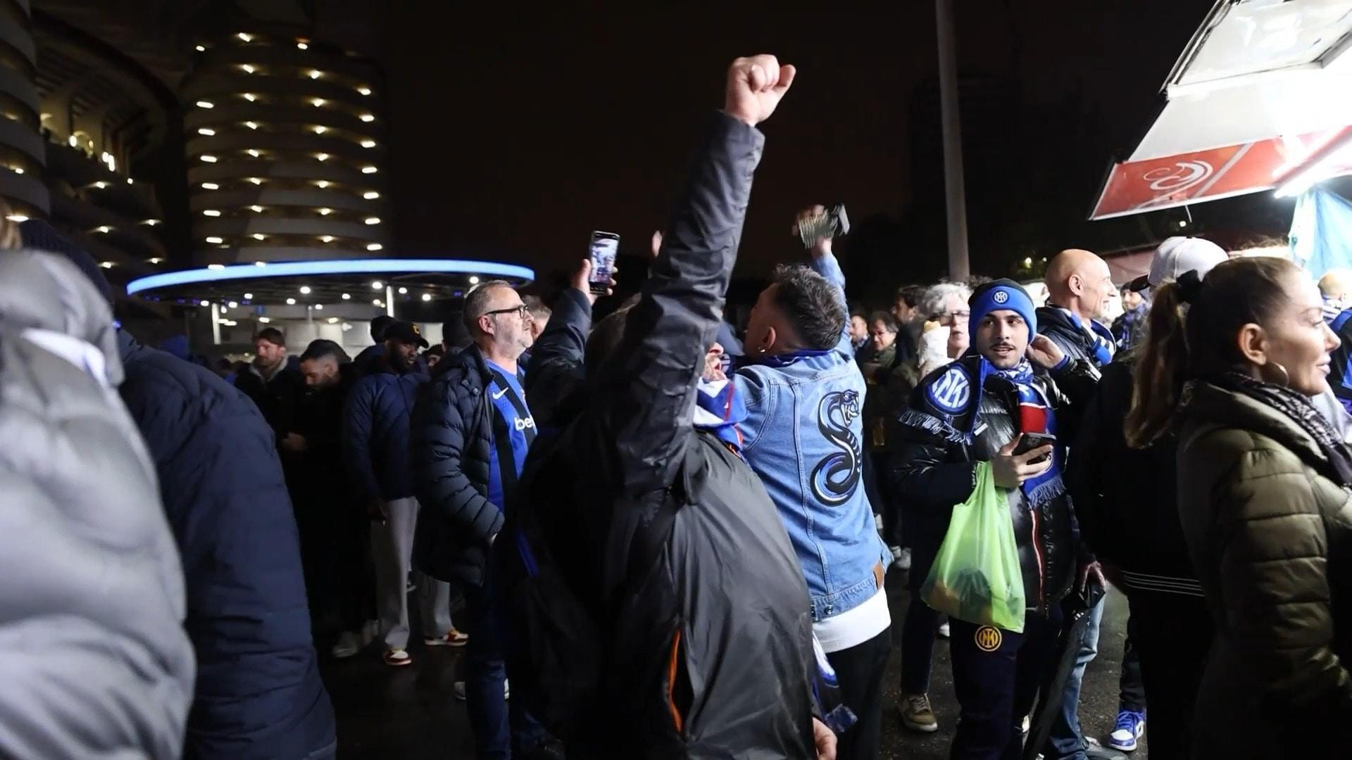 'A great victory’ – Inter Milan fans celebrate at San Siro as club ...