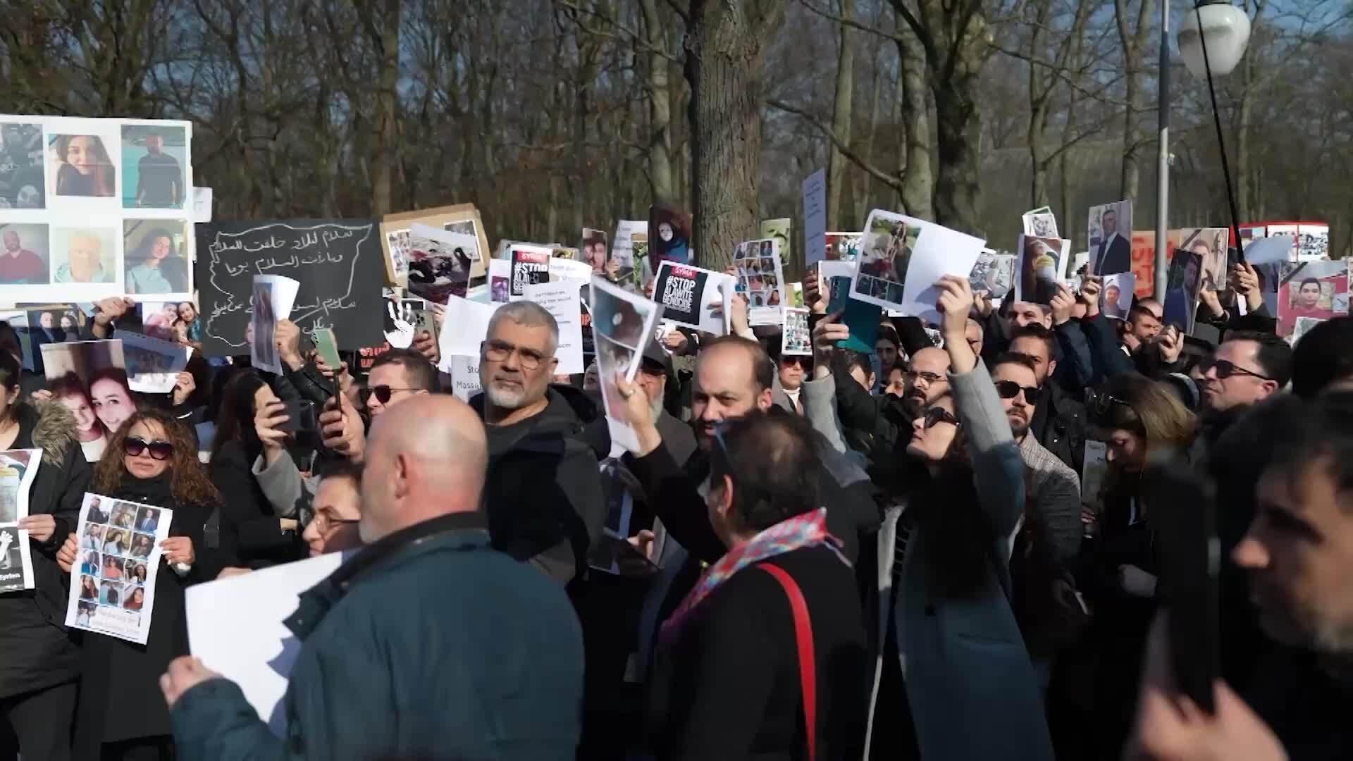 'Syrian authorities are responsible' - Hundreds rally in Berlin amid ...