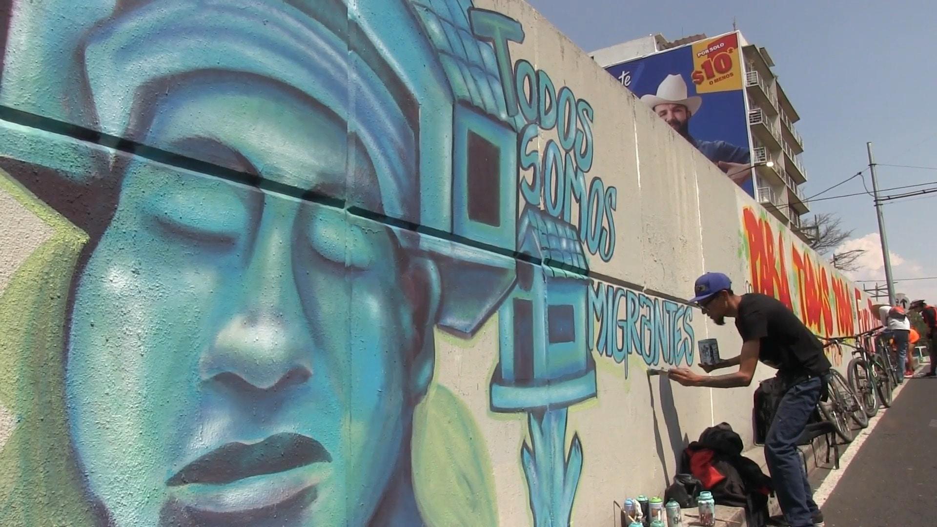 'We are all migrants!' – Mexico City artists use graffiti to condemn ...