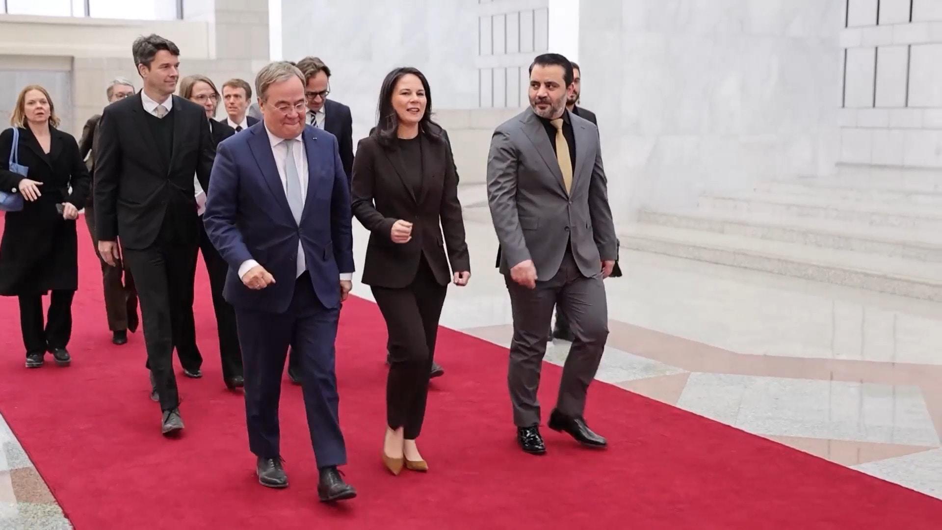 Baerbock meets Syria's interim president, FM as Germany reopens embassy ...