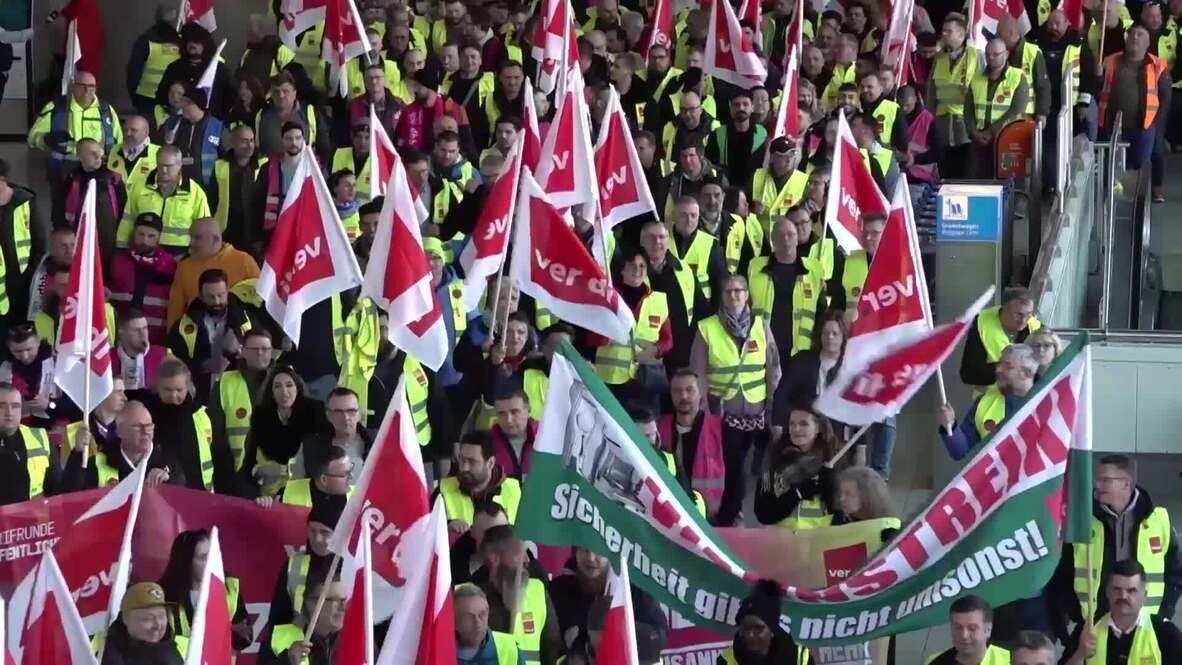 Strikes takeoff from Frankfurt airport as workers continue protests for ...