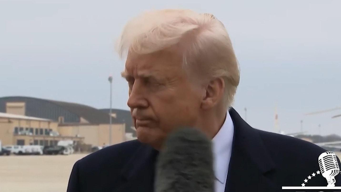 Boom, Mic! Trump gets bump in face with microphone during interview by ...