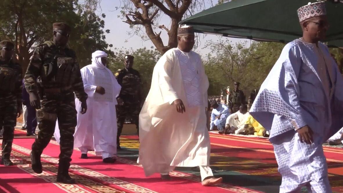 Niger's transitional president Tchiani participates in mass prayer to ...