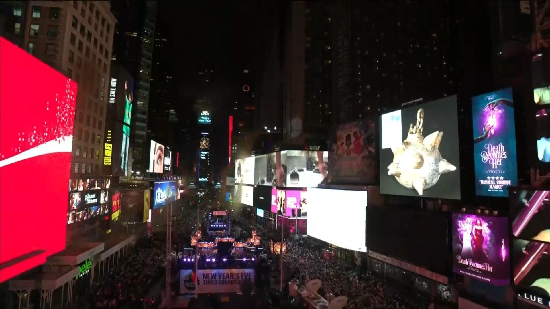 Falling for 2025! NYC welcomes New Year with iconic Times Square ...