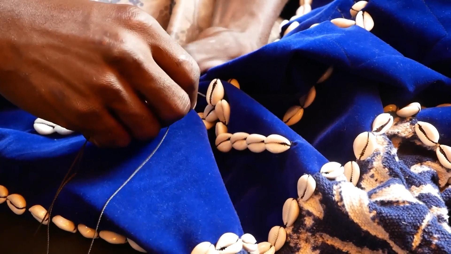 Shell-abrating in style! Cameroonian craftworkers transform cowries ...