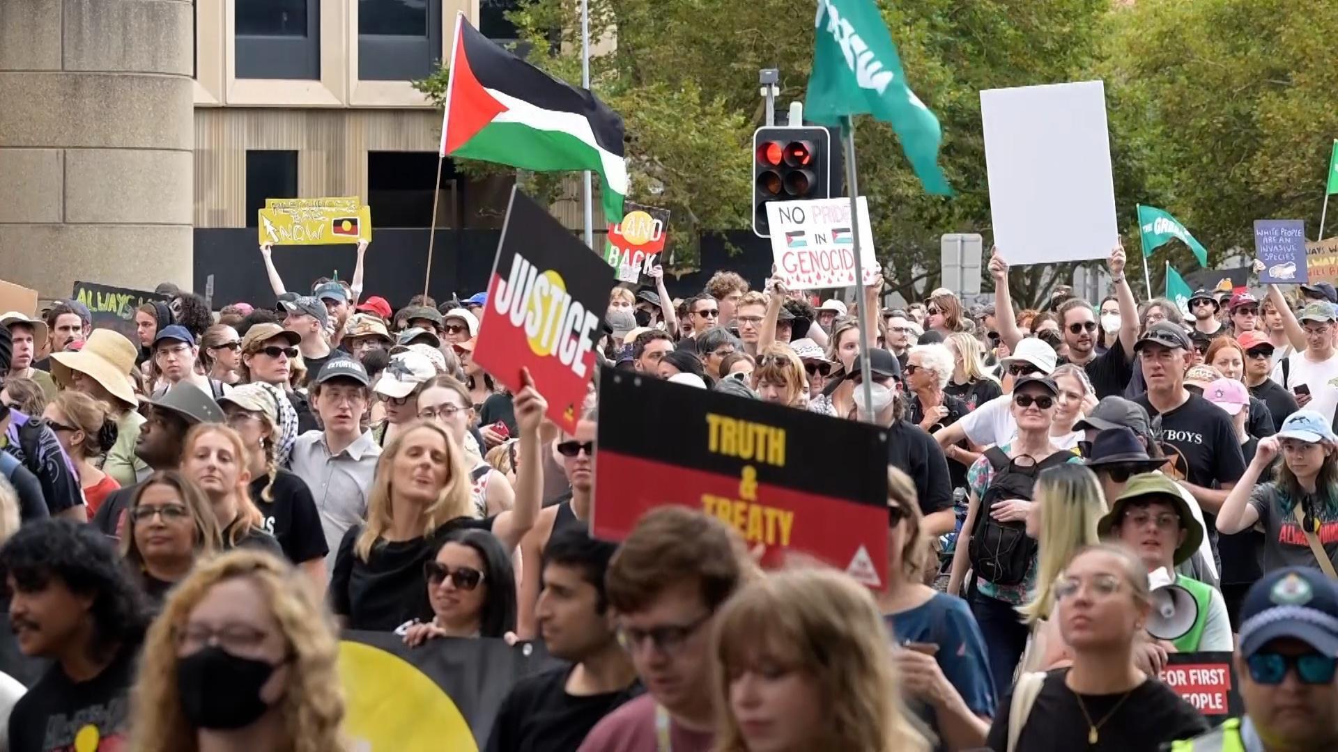 'We need to acknowledge the wrongs' – Thousands protest Australia Day ...