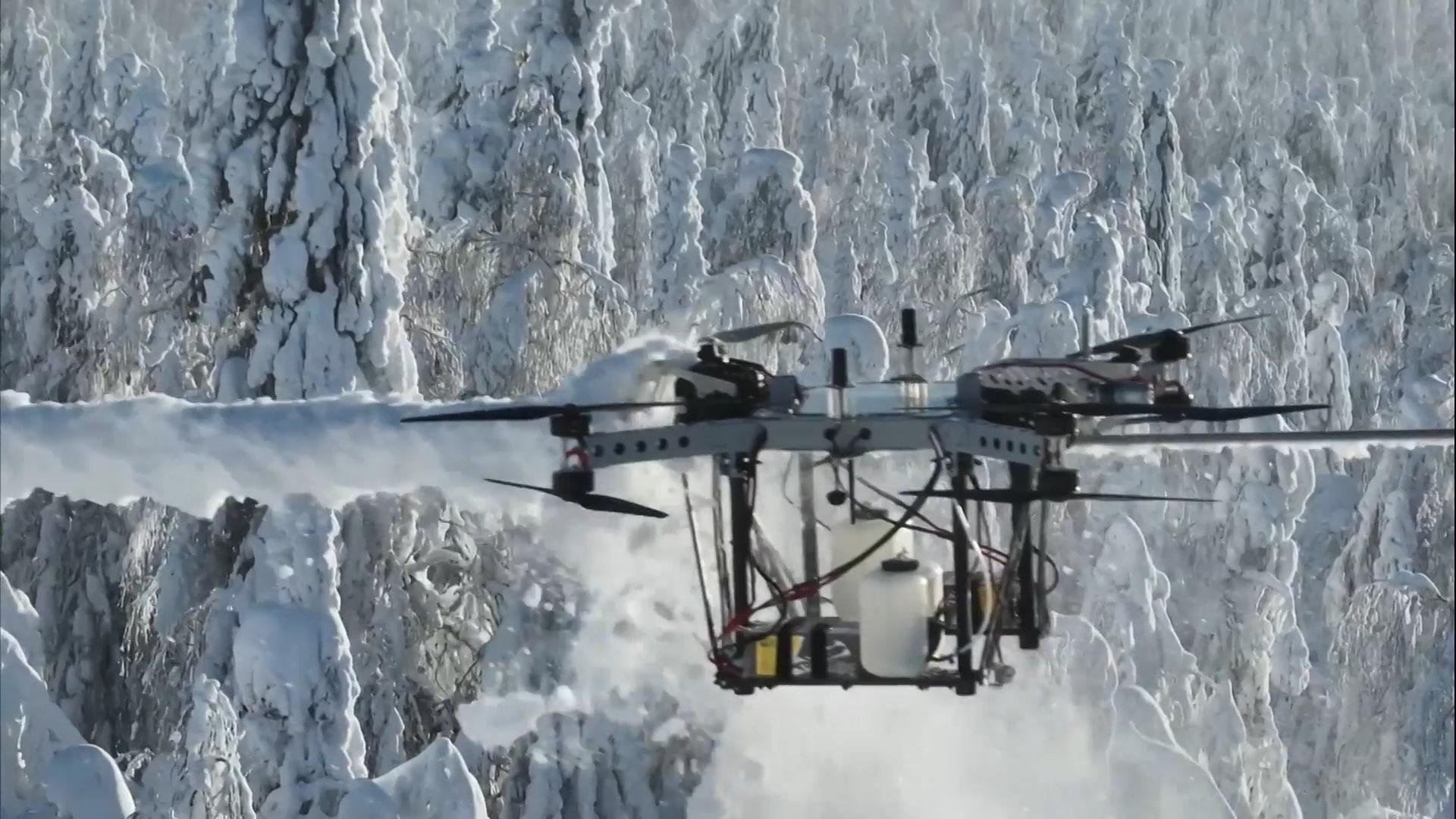 Is it a bird? Is it a plane? No, it's SuperDrone! UAV clears snow from ...