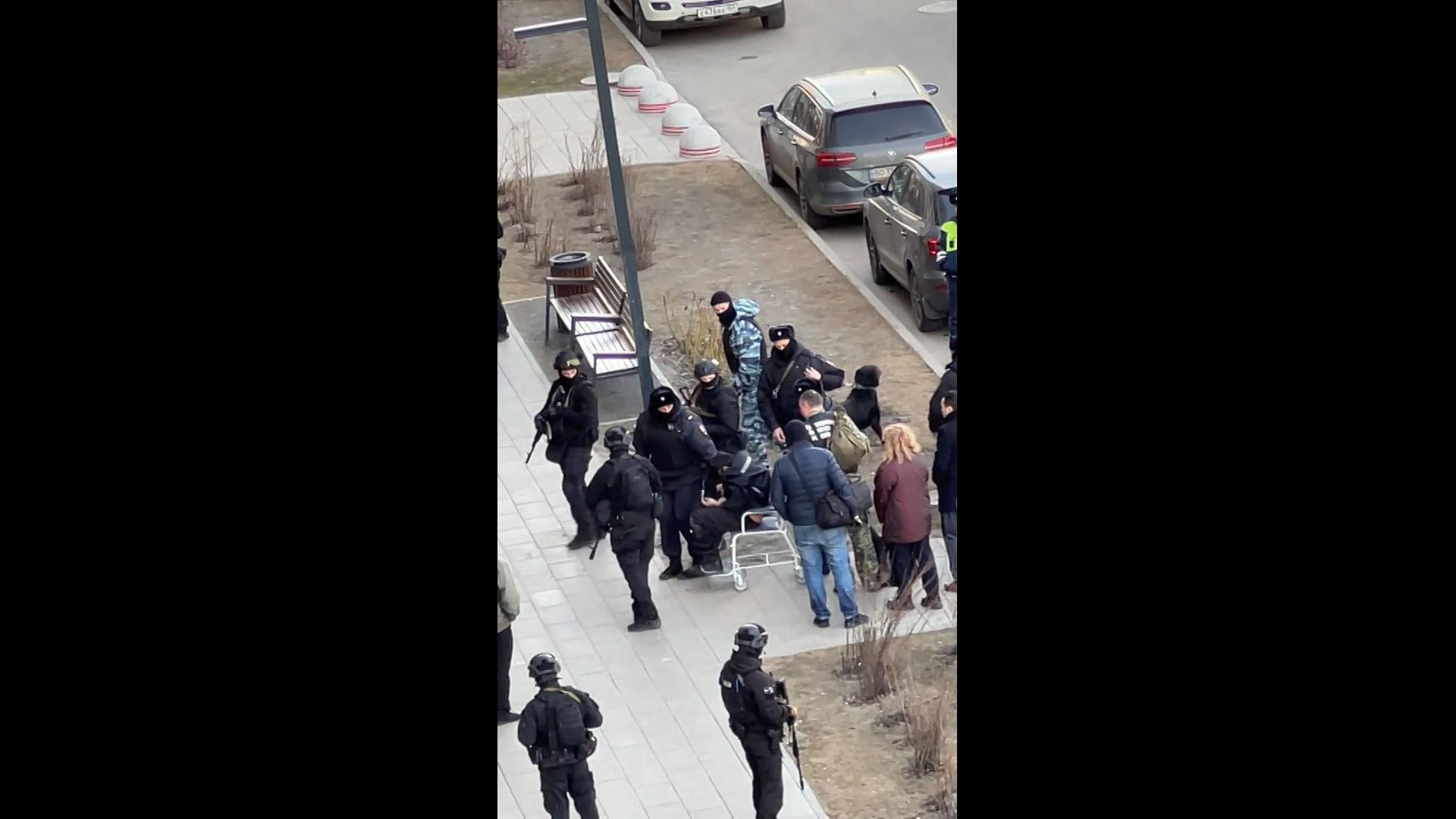 Russian investigators take Crocus City Hall attack suspect back to his ...