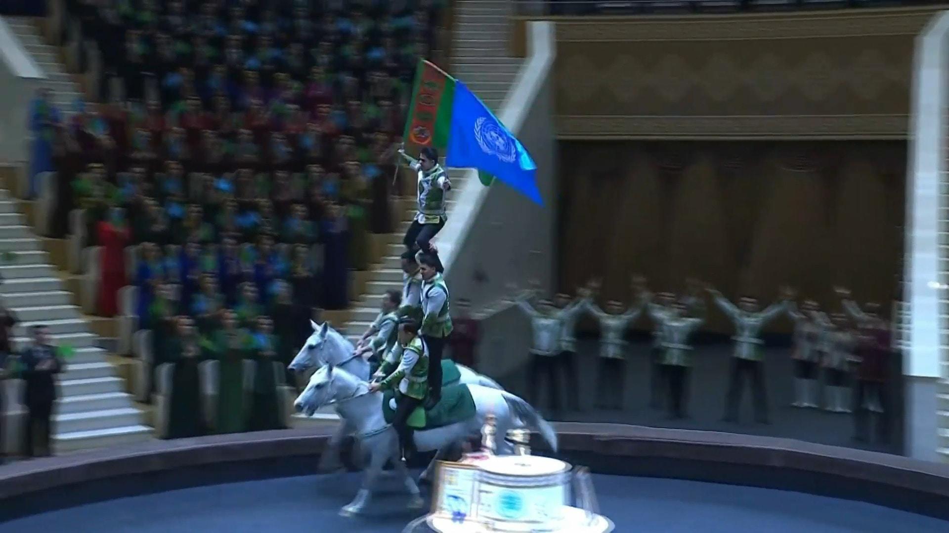 The Greatest Show on Earth - Turkmen equestrian group honoured after ...