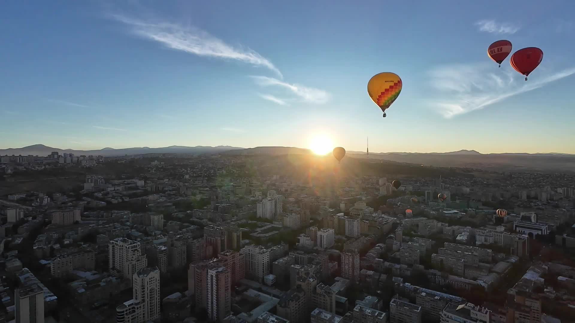 Soaring over ancient peaks! Hot air balloons lift off for 'Discover ...